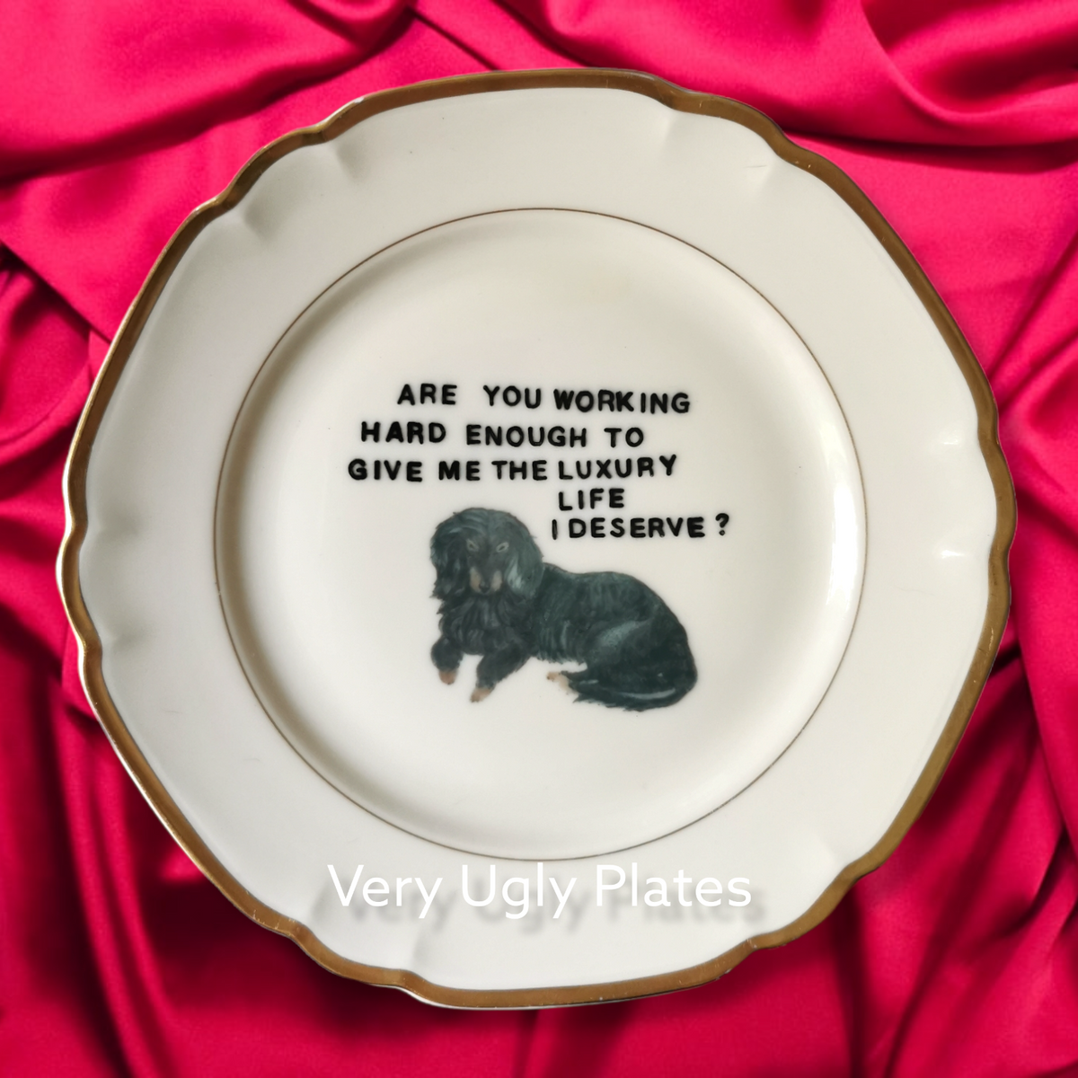 luxury life wall plate – Very Ugly Plates