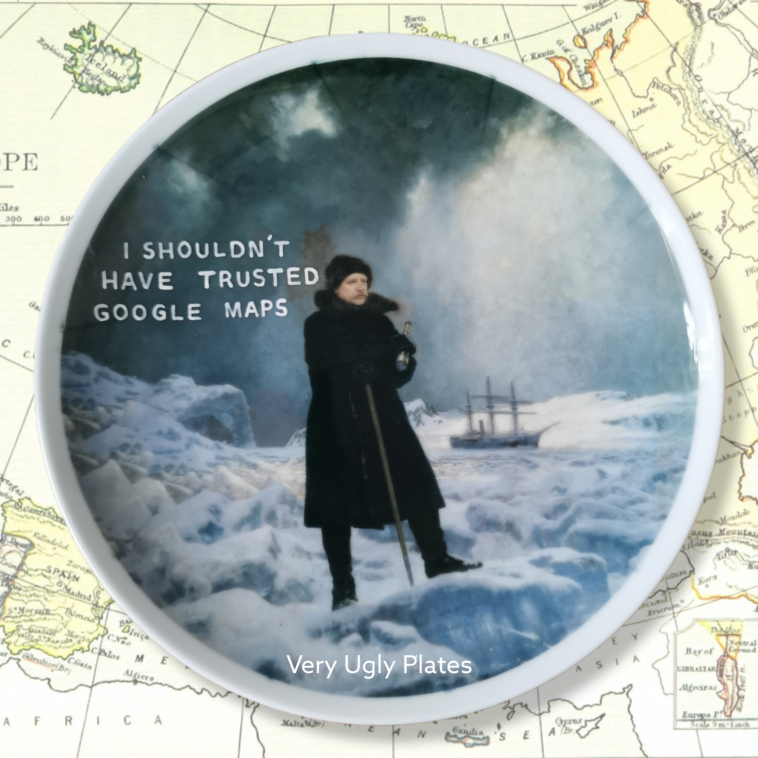 maps wall plate – Very Ugly Plates