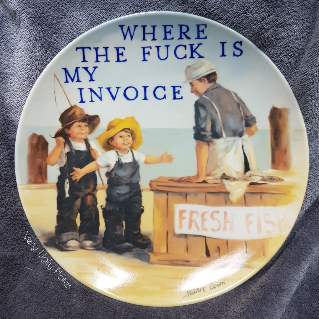 invoice wall plate – Very Ugly Plates